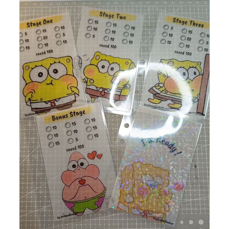 SpongeBob A7 Glossy Laminated Savings Envelope | Shopee Singapore