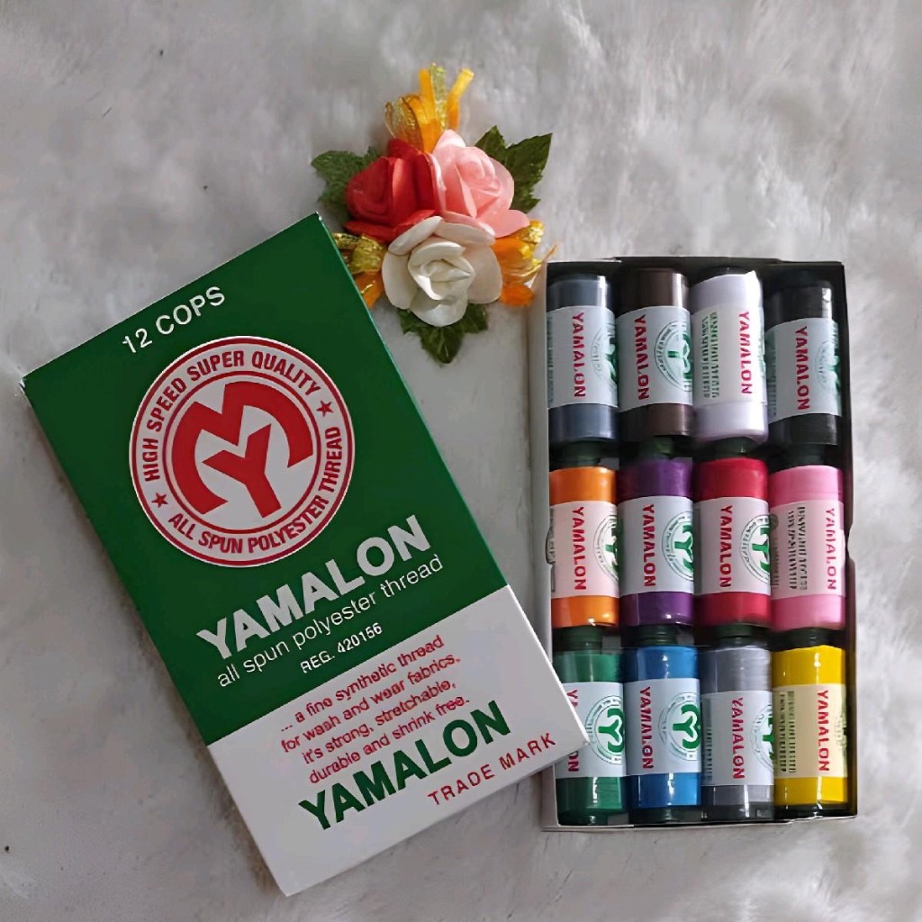 Contents 12 pcs - Yamalon Sewing Thread 40/ 2 500 yards Yamalon thread ...