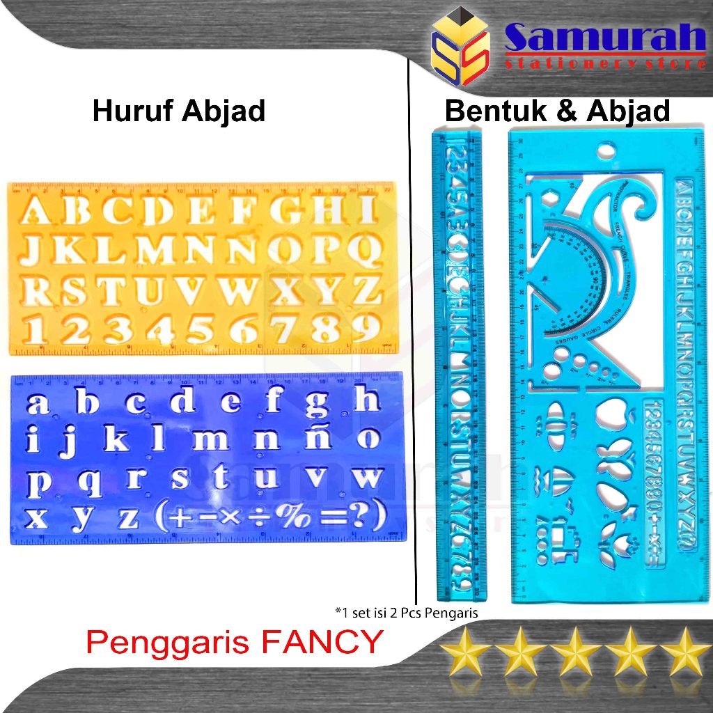 Fancy Ruler Print Alphabet Letter Shape 20cm/Full Alphabet Template ...