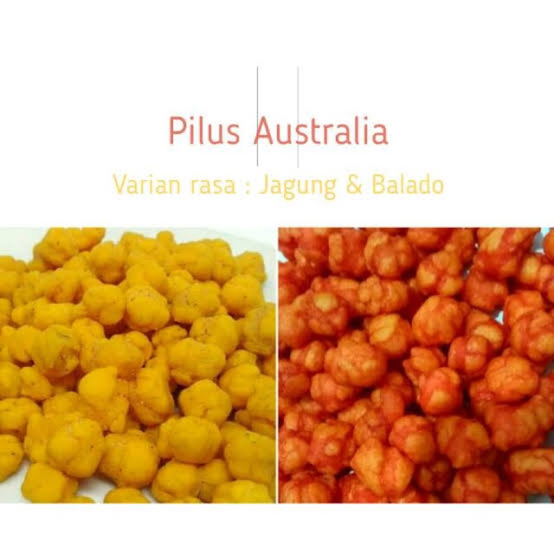 Australia CORN / PILUS GRILLED CORN 500gr (ORIGINAL / SPICY / CHOCOLATE ...