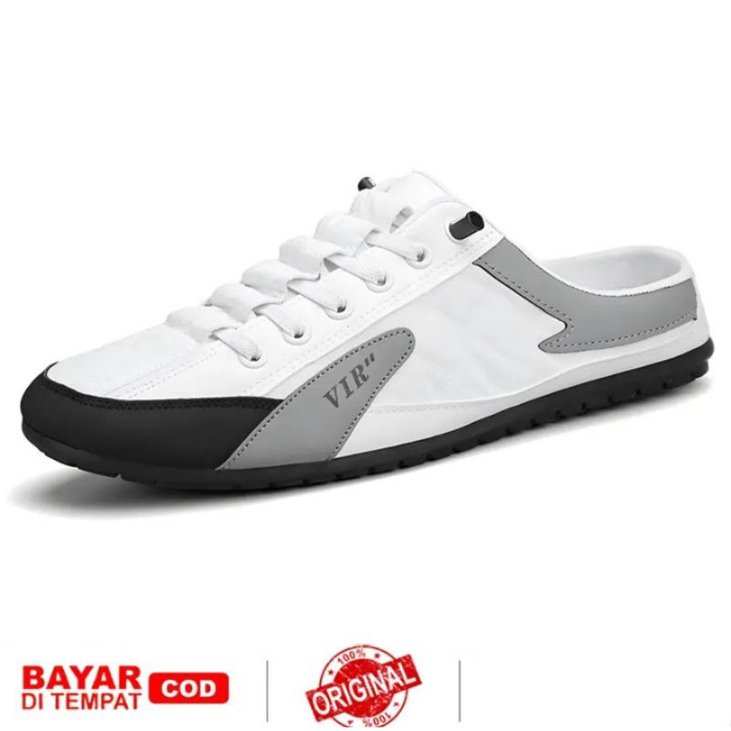 HITAM Vir Import Premium Shoes Sandals Slip on Mule Sneakers K31 ...