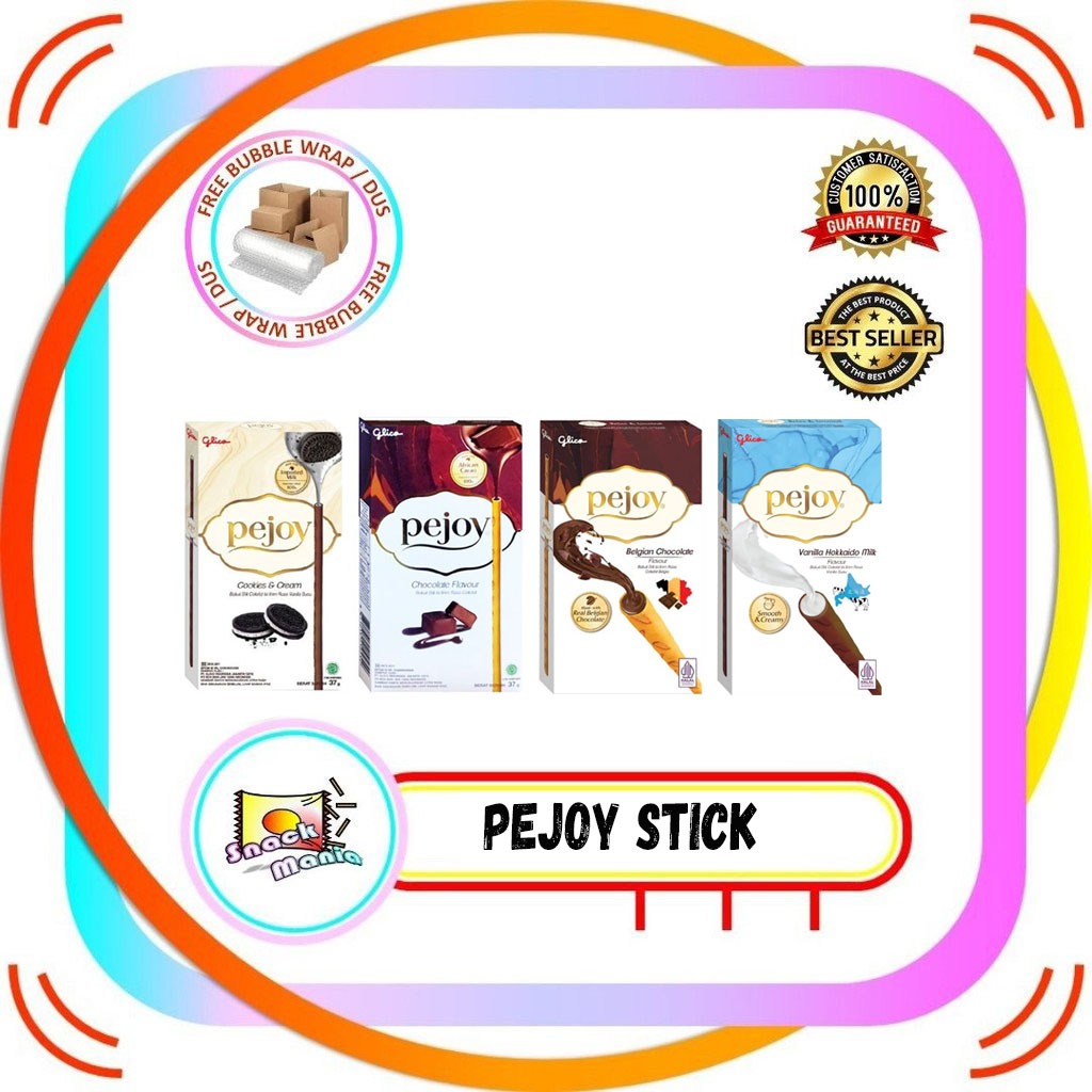 Glico Pejoy Stick Chocolate Biscuit Sticks - Cookies Cream ~ 30 gr ...