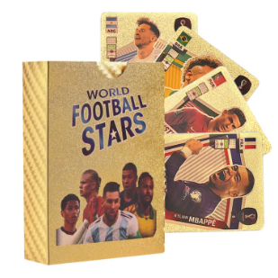Card Euro2024 Trading Card Gold Football World Football Stars Card ...