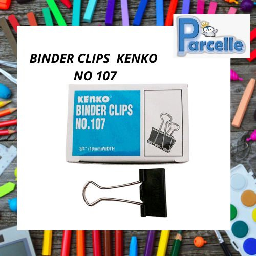 Binder CLIP/Paper Clamp/KENKO CLIP NO. 107 (12Pcs) | Shopee Singapore
