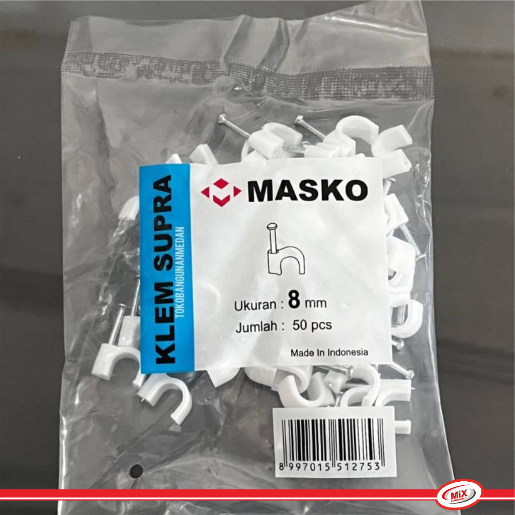 Concrete Nail CABLE Clamps NO. 8mm (50Pcs) Electrical CABLE Clips ...