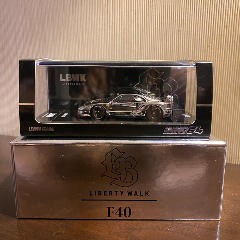 Inno64 Liberty Walk LBWK F40 Silver Chrome MDX2024 & HEC 2024 Exclusive ...