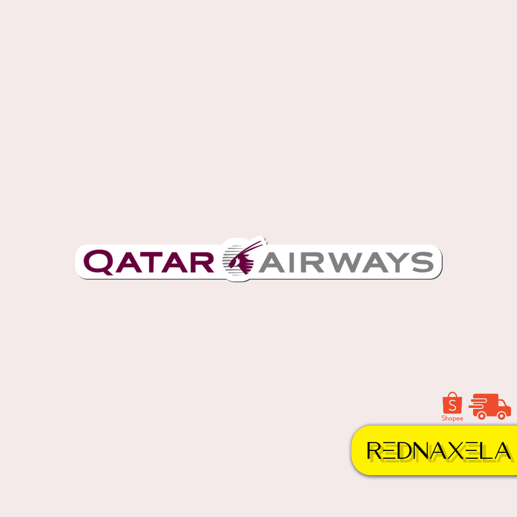 Qatar Airways Vinyl Sticker 2 Outdoor Luggage Sticker Waterproof ...