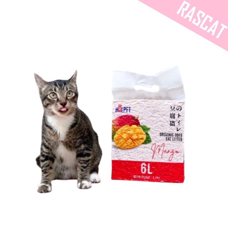 Haipet Soya Lumpy Cat Litter - Tofu Clumping Cat Litter 6 Litter Mango ...