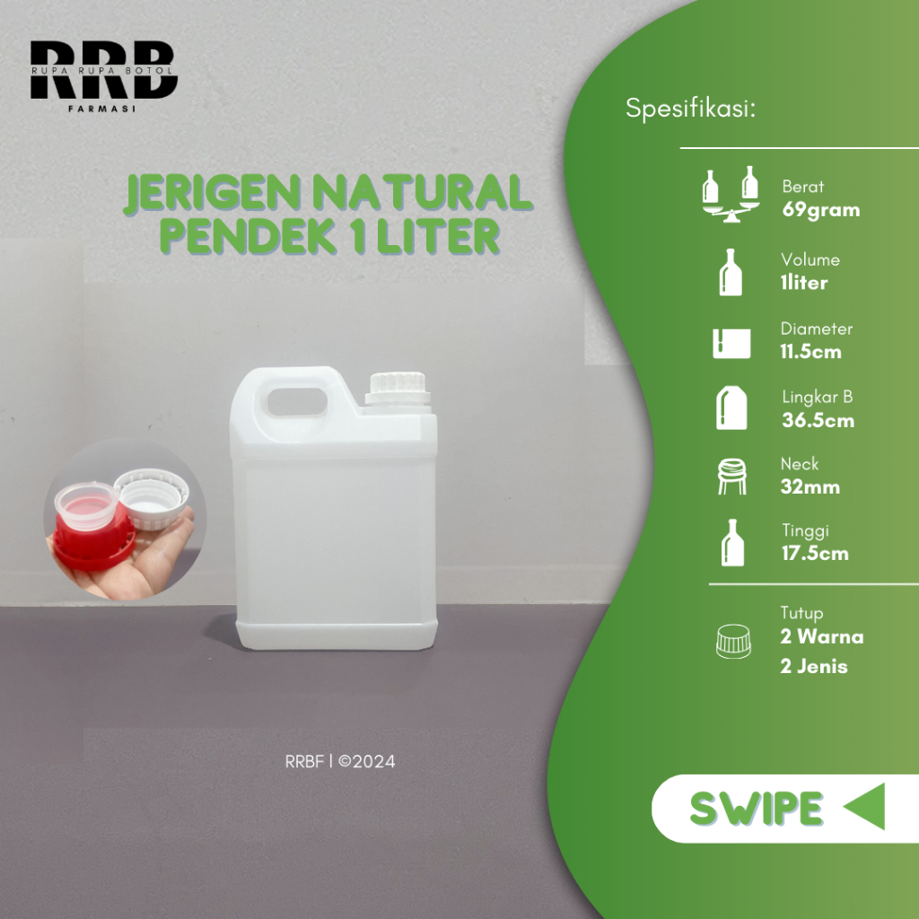(Package Contents 15pcs) Jerry Cans 1l 1 liter Jerry Cans 1 liter Jerry ...