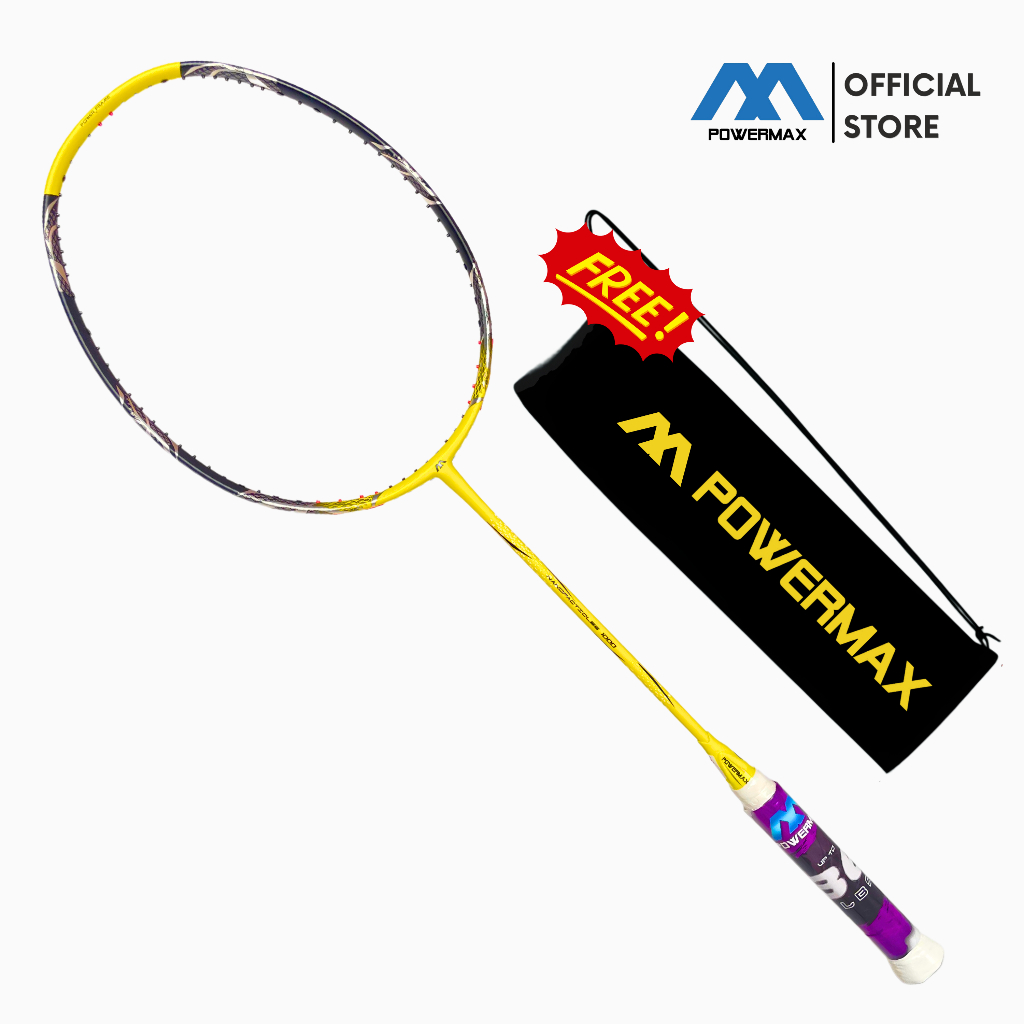 POWER MAX Original Nano Particles 1000 Badminton Racket | Premium Anti ...