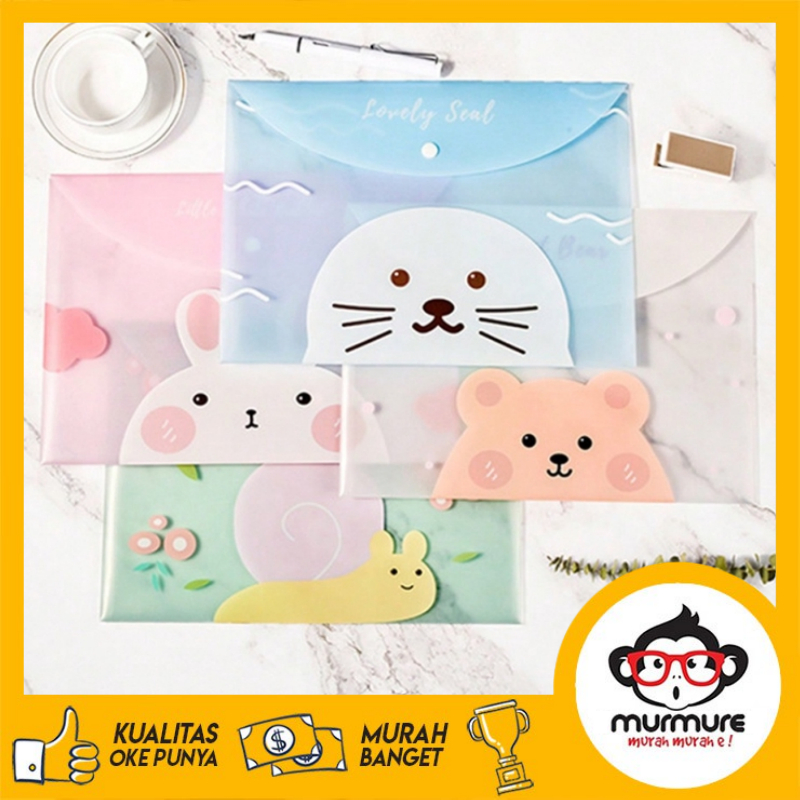 Murmure I A4 PLASTIC MAP CUTE CARTOON CHARACTERS CUTE FILE MAP BUTTONS ...