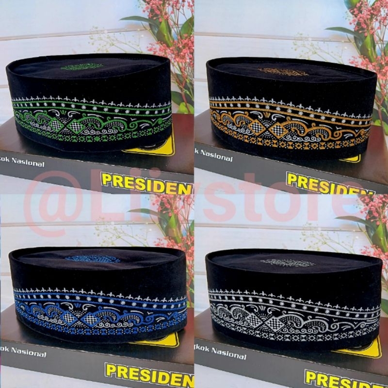 HITAM Premium! Quality NATIONAL SONGKOK KOPIAH PECI BATIK SCREEN ...