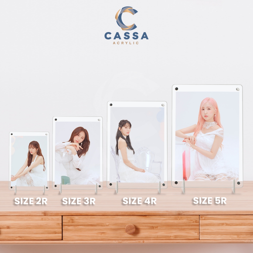 Acrylic Photocard Frame Korean Magnetic Photo Card Frame Size 2R 3R 4R ...