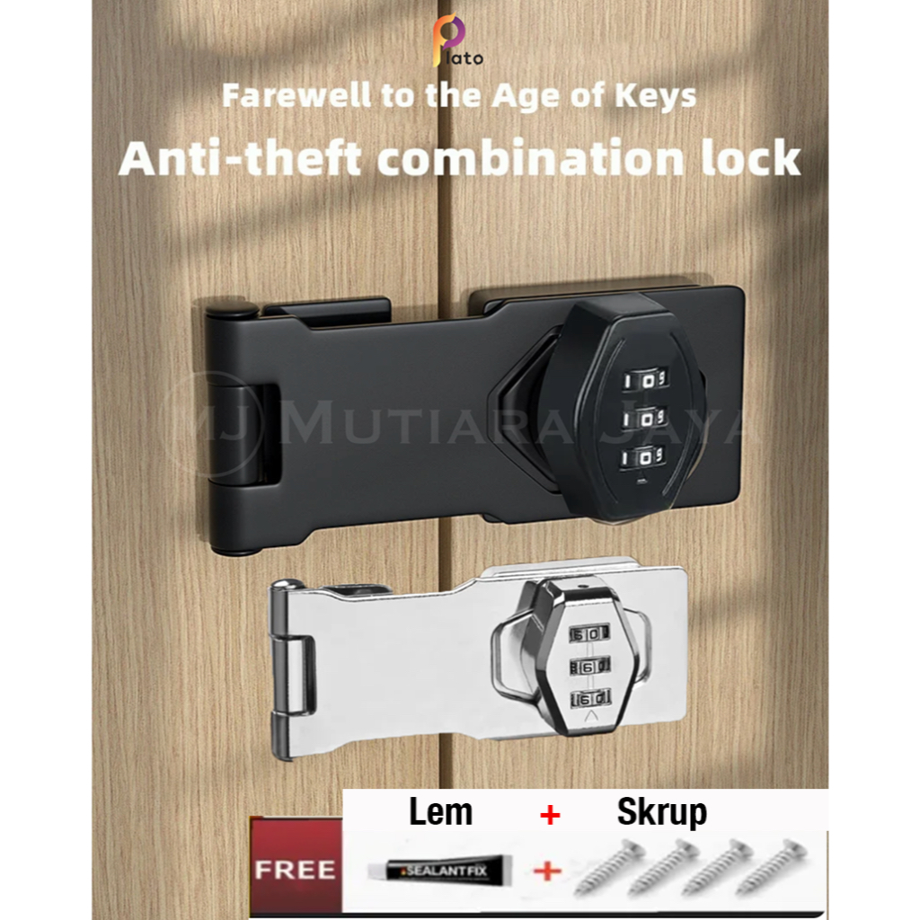 Padlock Latch Latch Digit Code Wardrobe Door Lock 30 PDK | Shopee Singapore