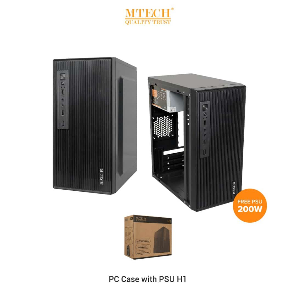 Mtech PC Casing M-Tech Computer Casing + PSU - PC CASE OFFICE | Shopee ...