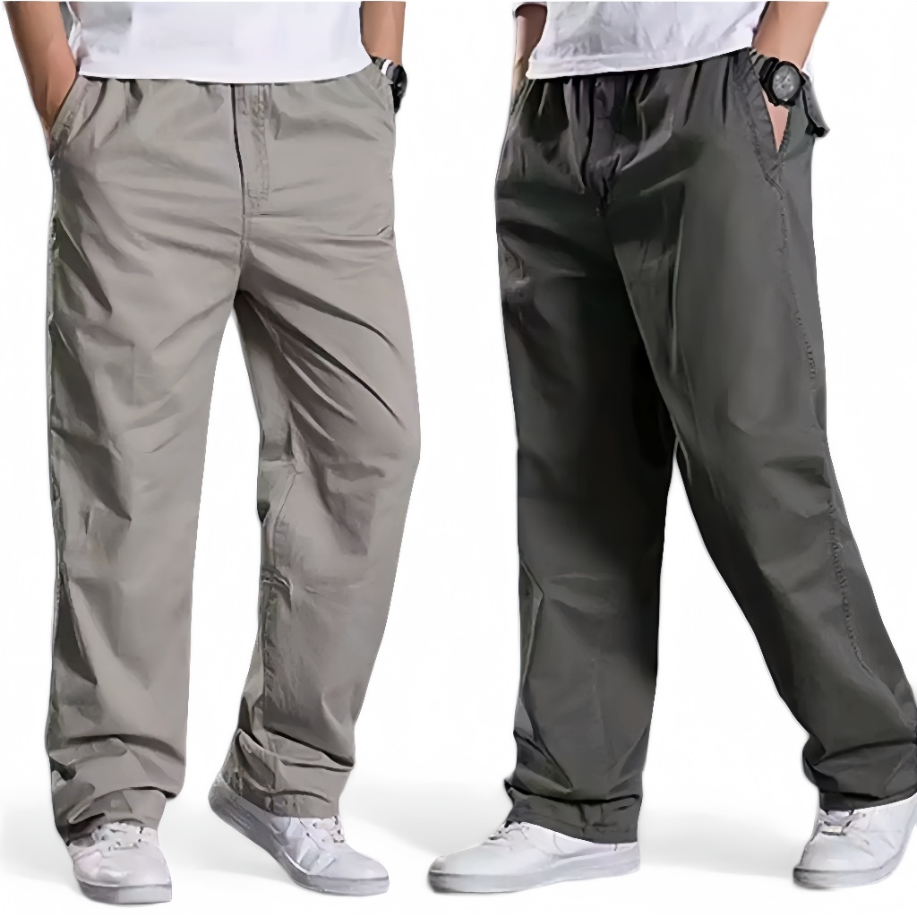 Sam Men's Premium Jumbo Loose Long Chinos Pants - Premium Adult Men's ...