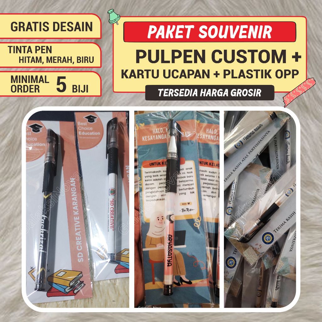 Economical Souvenir Promotional Pen Package | Free Design | Free Custom ...