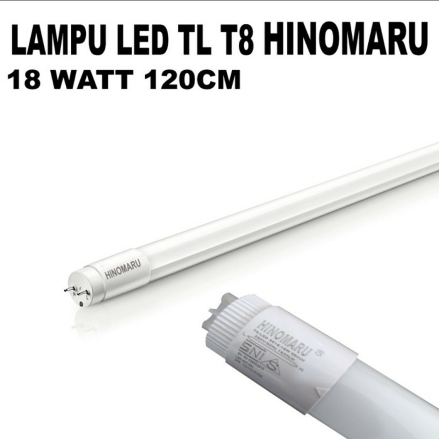 PUTIH 18 Watt White T8 LED TL Lamp - 120cm long HINOMARU T8 | Shopee ...