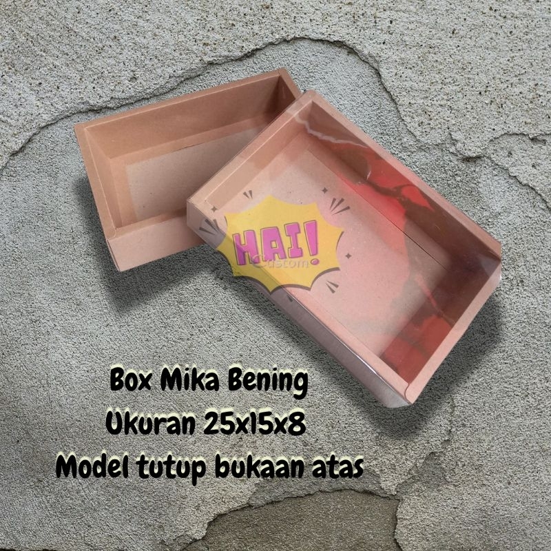 Mica Box 25x15x8 Souvenir Box Sliding Box Mica Clear | Shopee Singapore