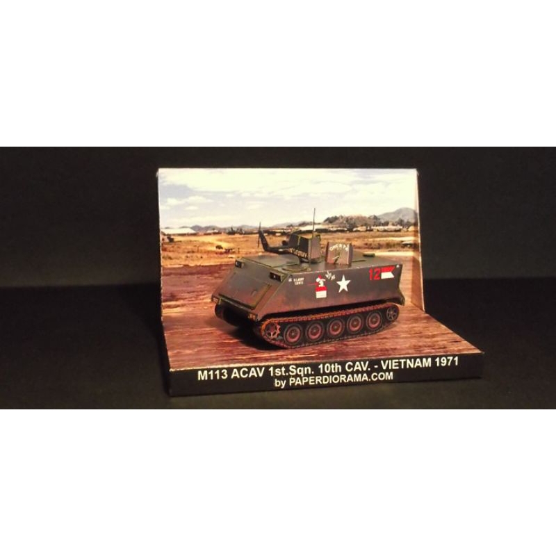 M113 Acav papercraft tank pattern sheet scale 72 (2PD-E3) | Shopee ...