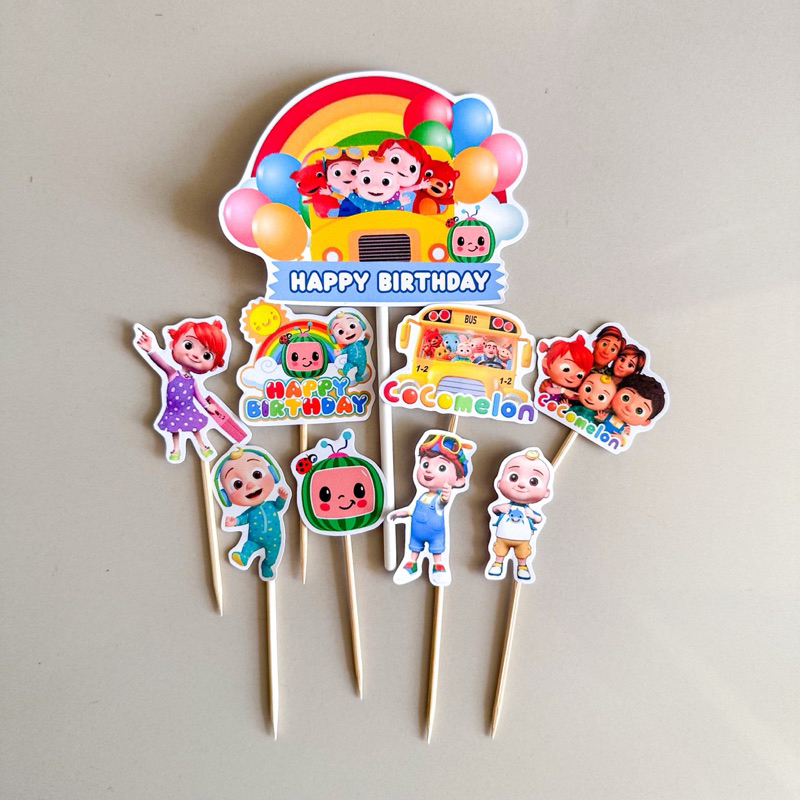 Cocomelon TOPPER/(LA-001) COCOMELON CAKE TOPPER/COCOMELON CAKE TOPPER ...