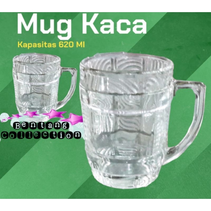 Glass Mug, 610 Ml Jumbo Mug (Bekong). | Shopee Singapore