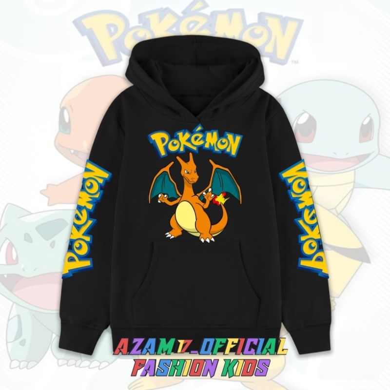 Hoodie Jacket Kids POKEMON CHARIZARD FREE Name/HOODIE SWEATER Kids ...