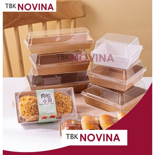 [10set] CAKE TRAY PAPER TRAY/ + MICA LID CAKE BOX/ CAKE TRAY BOX ...