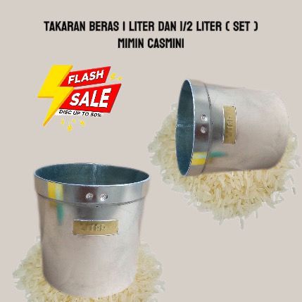 Rice MEASURING / RICE LITERS 1 LITER AND 1/2 LITER (SET) | Shopee Singapore