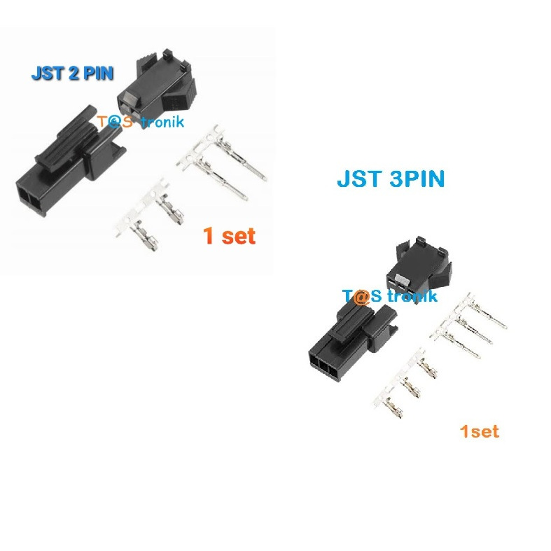 Jst SM 2.54 3pin 3 pin Cordless Connector jst 3pin 3 pin connector ...