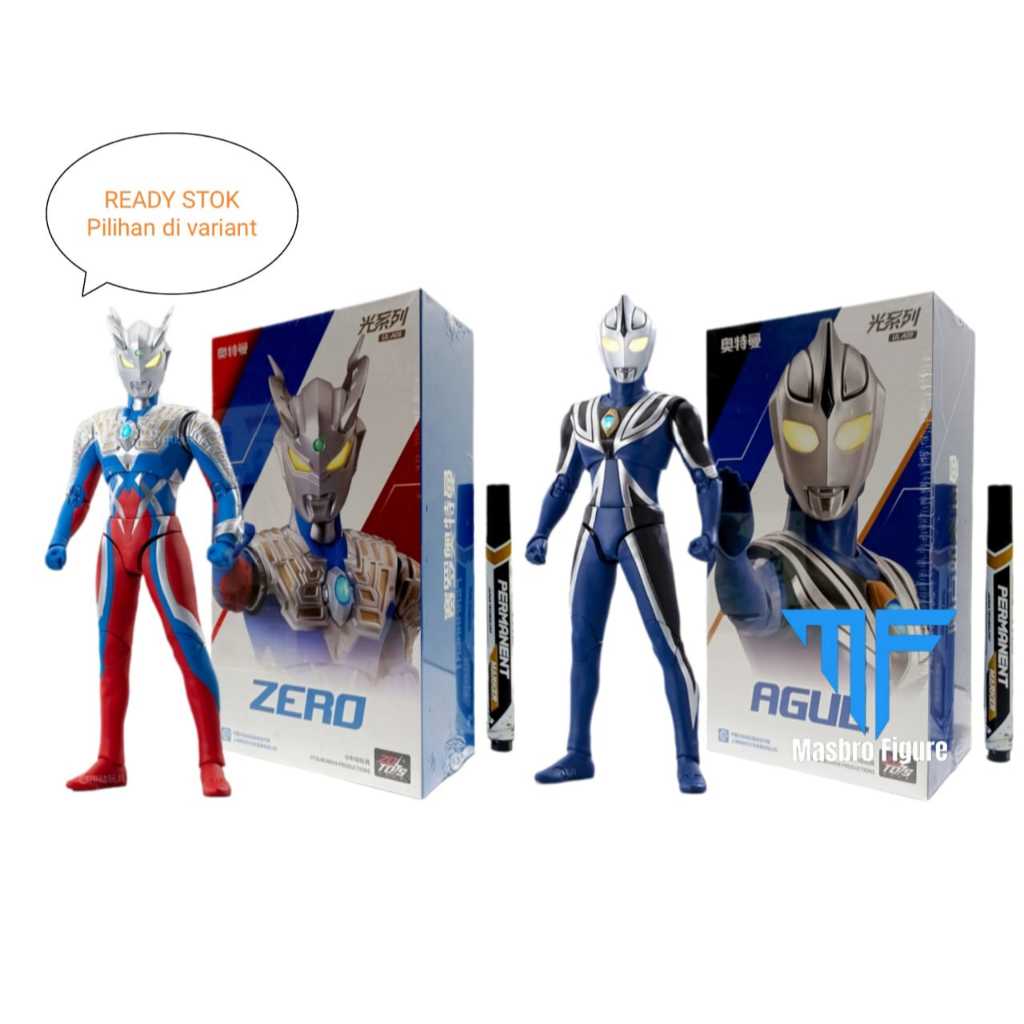 Action Figure ZD Toys Ultraman Zero Agul Ultraman Light-Up Series 1:10 ...