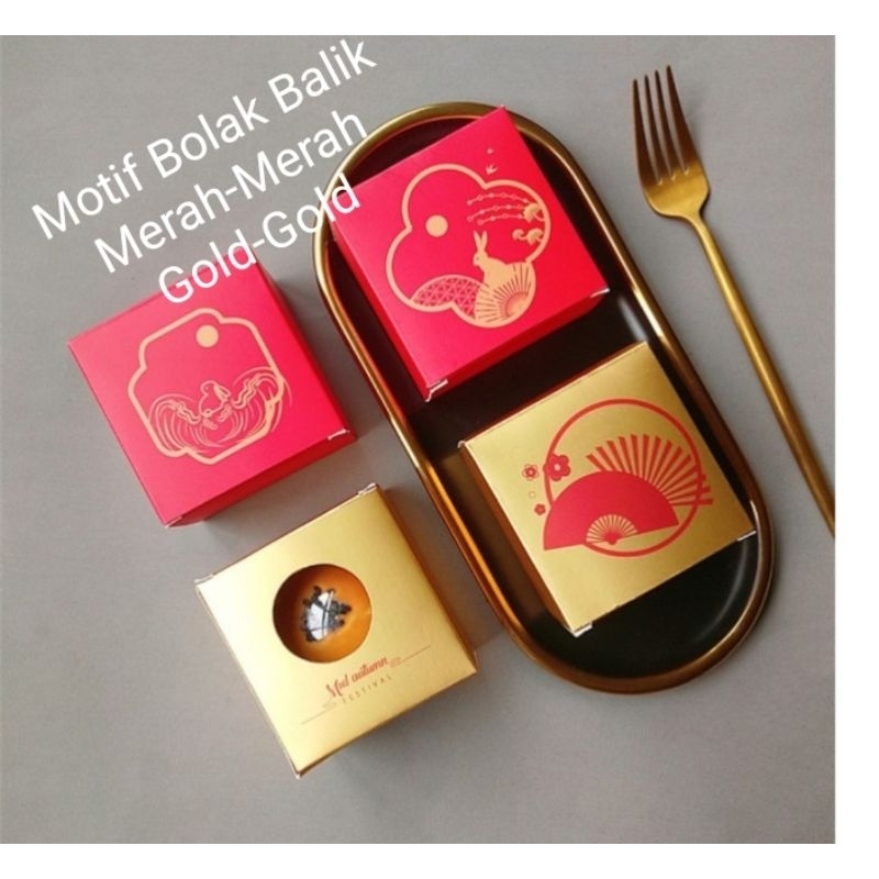 Box 1 Mooncake 75-200gr Mooncake Box single contents Mooncake Box 10x10 ...