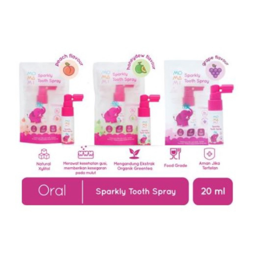 MOMAMI Sparkly TOOTH SPRAY 20ml / Toothspray Children's Dental Care ...