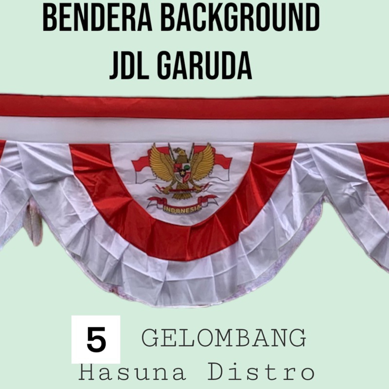 MERAH PUTIH 5 Waves Of Old-School Garuda Red And White Flag/Viral ...