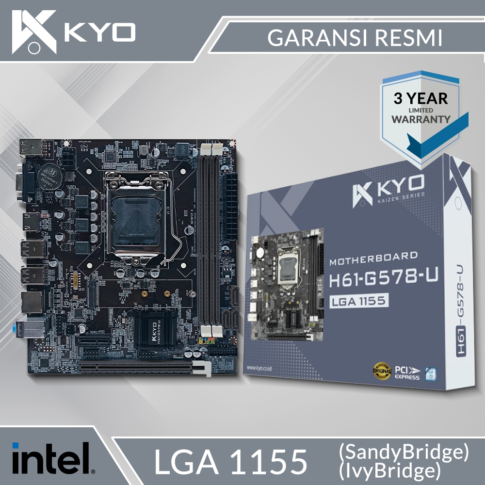 Kaizen H61 LGA 1155 DDR3 H61 Motherboard Mobo H61 Mainboard | Shopee ...