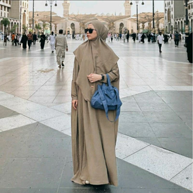 Dilla - Abaya Gamis Umrah One Set (Globe Abaya Umrah Hajj Veil Set ...