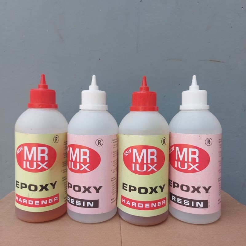 (500gr) New Mr Lux epoxy glue 1 hardener & 1 resin small packaging ...