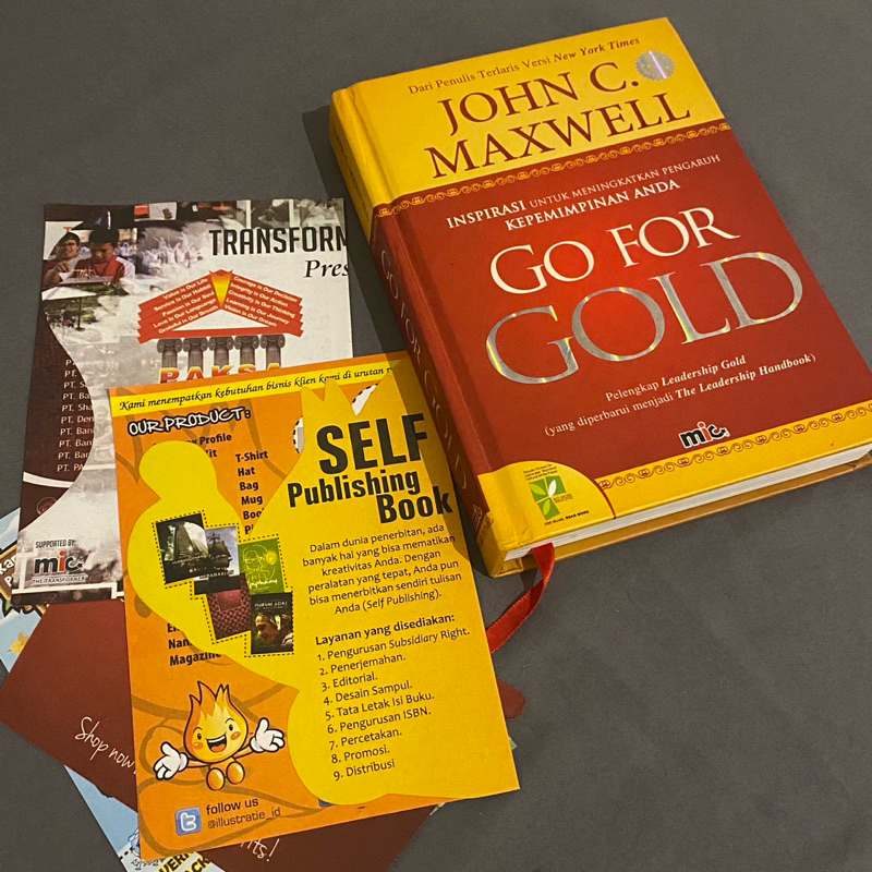 Pre loved hard cover Go For Gold book by John C Maxwell non-fiction ...