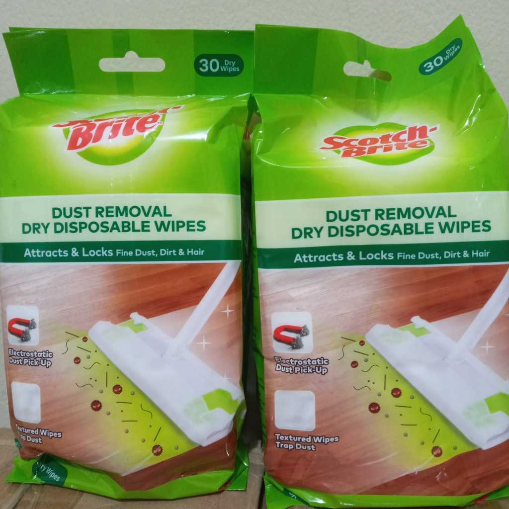 3m scotch brite Dust removal dry disposable wipes | Shopee Singapore