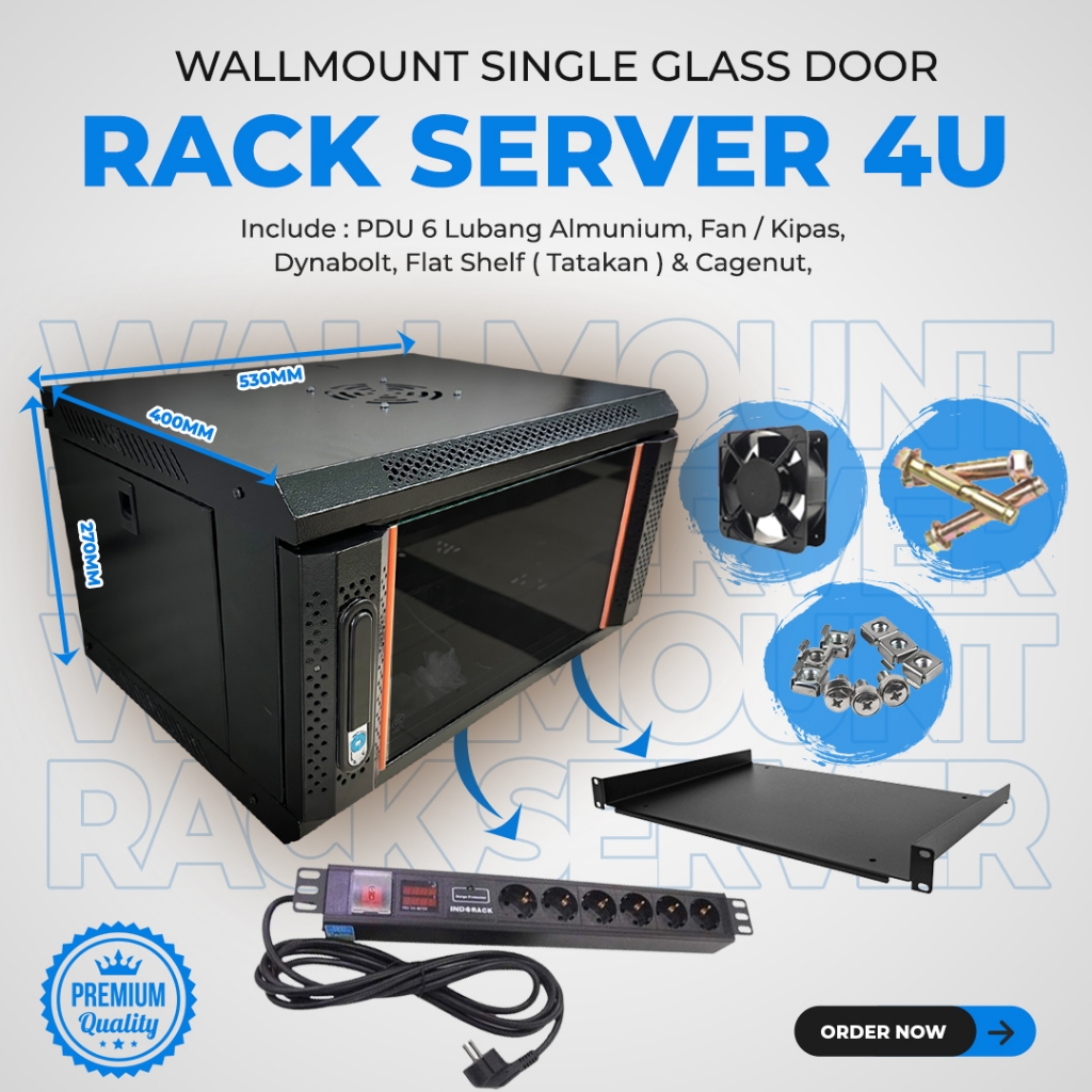 4U wallmount / 4U rack / 4U server rack | Shopee Singapore