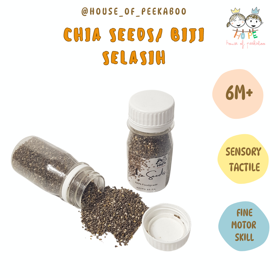 HoPe - Chia Seeds Basil Seeds Sensory Play Media Edible Sensory ...