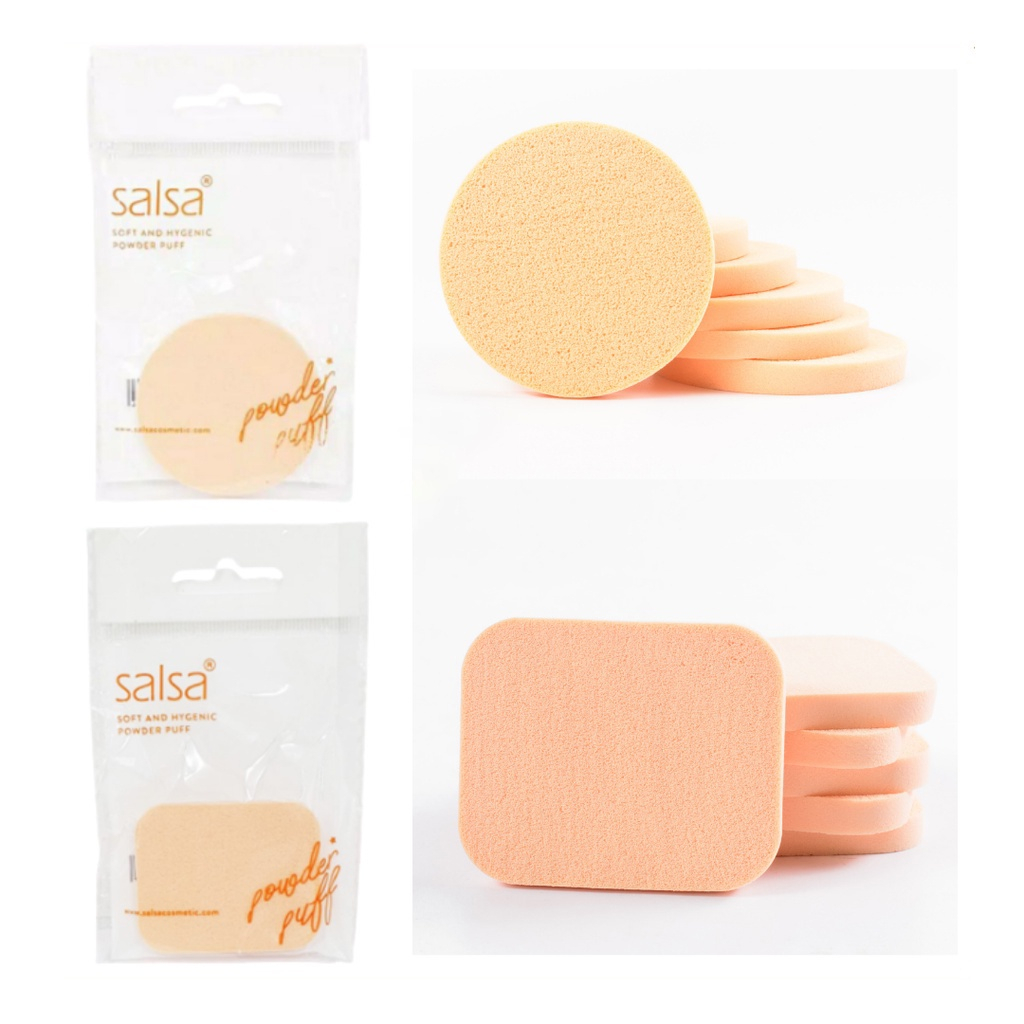 Salsa Sponge Powder Round/Square | Soft And Versatile Powder Puff ...