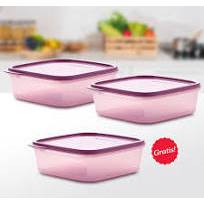 Tupperware SMART SAVER SQUARE 1 (1PCS) @1L - STORAGE CONTAINER | Shopee ...