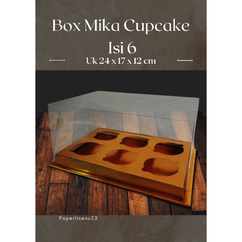 Mica Hampers Box/Mica Cupcake Box Contains 6/Muffin Box/Tart Cake Box ...