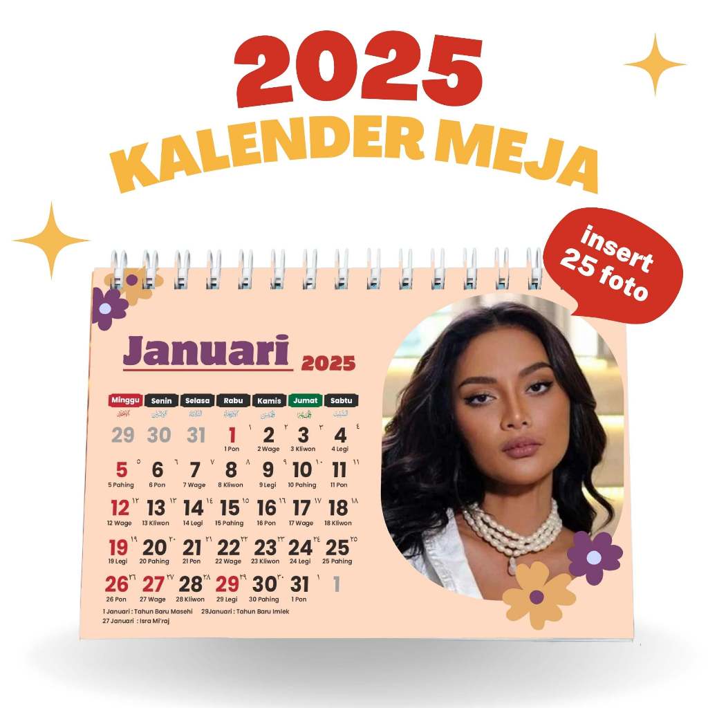 2025 Calendar - 2025 Desk Calendar- Custom Photo Calendar | Shopee ...