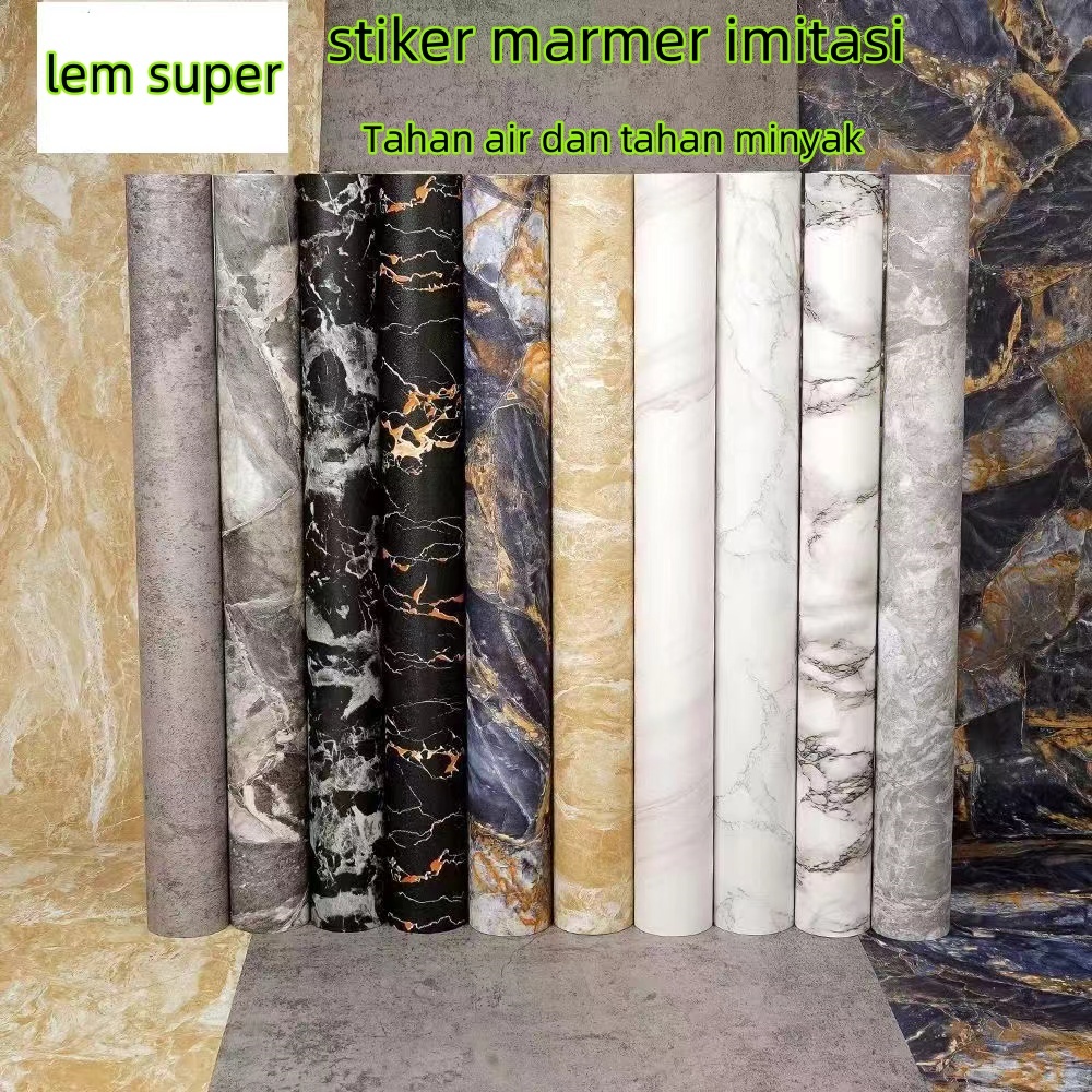 60cm*10m kitchen wallpaper stickers/marble wallpaper/dining table ...