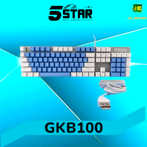 5Star GKB100 Mechanical Gaming Keyboard RGB Anti Ghosting Detachable ...