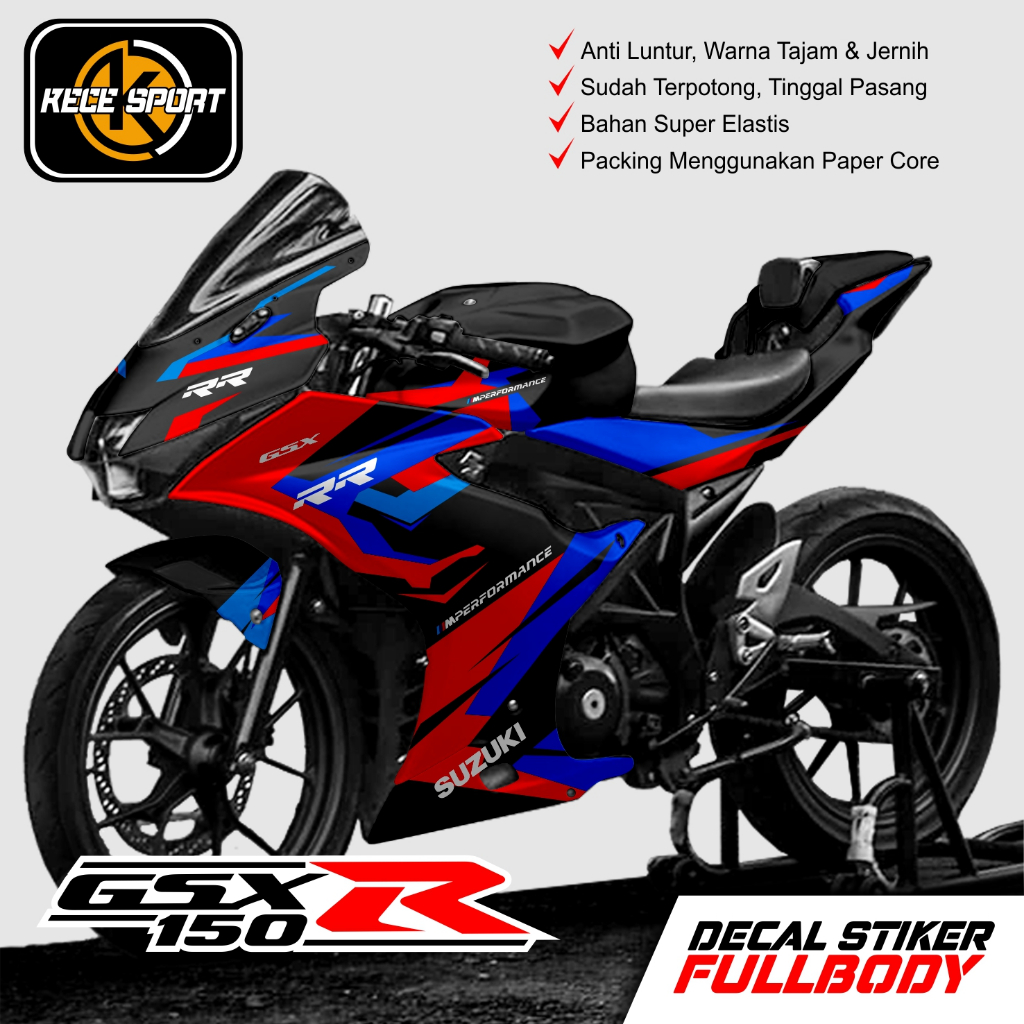 Decal Gsx R150 Full Body Sticker Suzuki Gsx R150 Full Body Decal Gsx ...