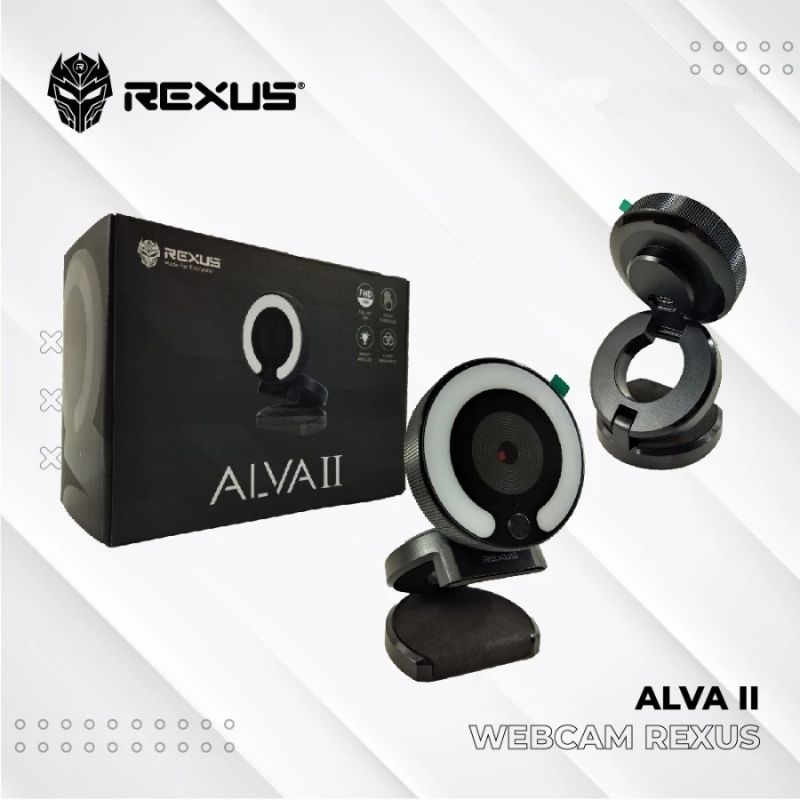 Rexus Webcam Stream Alva II SW-RX03 With Mic+Ring Light pc cam | Shopee Singapore