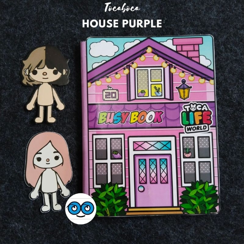 Toca boca house purple glossy Lamination toka boka life world quiet ...